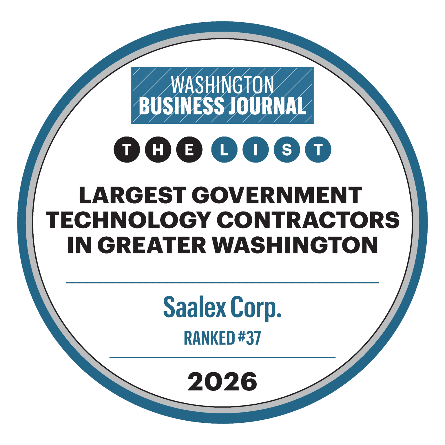 Saalex Cooperation Awarded 2026 Largest Government Technology ...